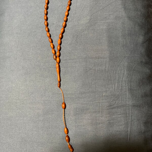 Carved Imam Camel Bone 33 Islamic Prayer Beads Misbaha Kombolo From ...