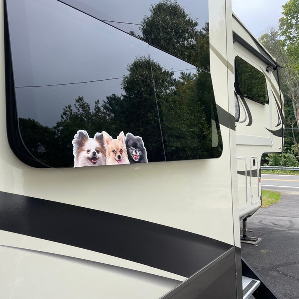 Custom Dog Car Decal From Photo / Pet Car Sticker / Personalized Die ...