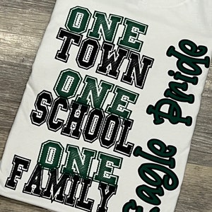 Self Customizable Png One Town One School One Family Png - Etsy