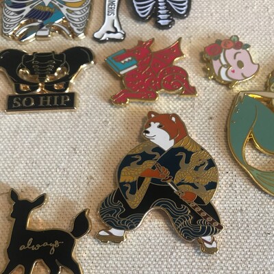 Shiba Inu Samurai Enamel Pin-shiba Inu-dog Enamel Pin-shiba Inu Enamel ...