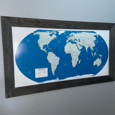 Upside Down World Map Equal Area Projection South is up Like the Peters ...