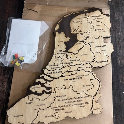 15 Laser Cut and Engraved LDS Mission Maps Track Your Elder or Sister ...