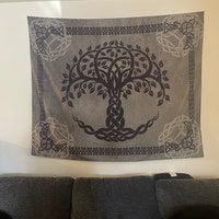 Lebensbaum Nordischer Pagan Yggdrasil Wikinger Wandteppich, Wikinger ...