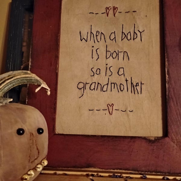 Framed Primitive Stitchery - Etsy