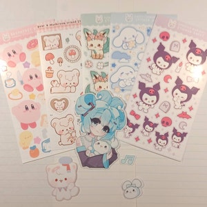 Angel Miku Waterproof Vinyl Sticker Pack Kawaii Anime Girl - Etsy