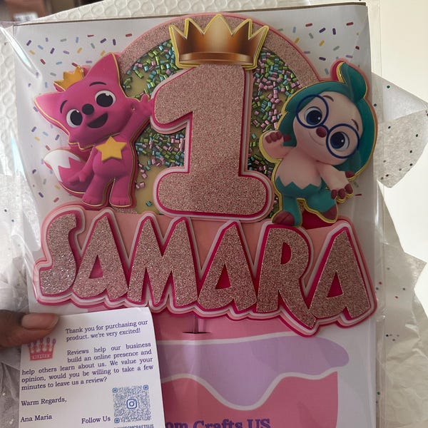 Baby Shark Cake Topper, Baby Shark Birthday, Cupcake Topper, Ping Fong ...