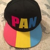 Pansexual Pride Snapback Hat Pansexual Hat, Pansexual Flag, Pan Hat ...