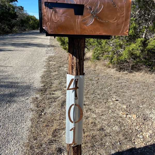 Individual House Numbers OR Letters- Rustic Metal - 4 Inch TO 8 Inch ...