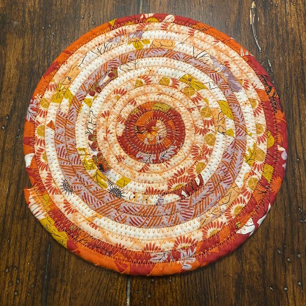 Fall/halloween Fabric Rope Trivets-handmade-cotton - Etsy