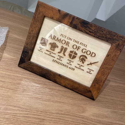 The Armor of God Sign Decor Full Armor of God Father Gift Fathers Day ...