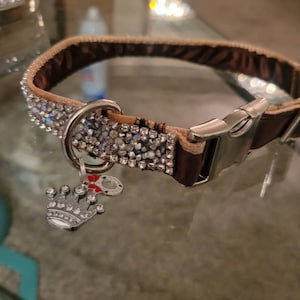 Pearls, Hearts & Real Rhinestone Collar, Luxury Thick Designer Girl Dog ...