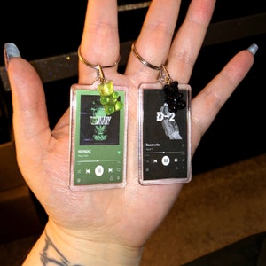 Spotify Song Plaque Keychain Custom Key Chain Add Charm - Etsy