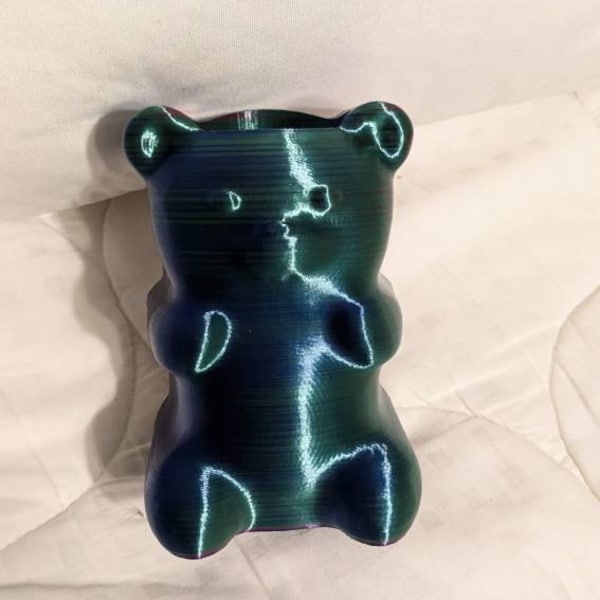 Gummy Bear Planter Pot / Pen Pencil Holder, Teddy Bear Desk Pot, Office ...