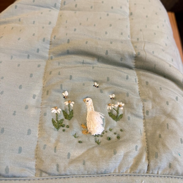 Cute Goose Embroidery Pattern PDF Baby Announcement Silly Goose ...