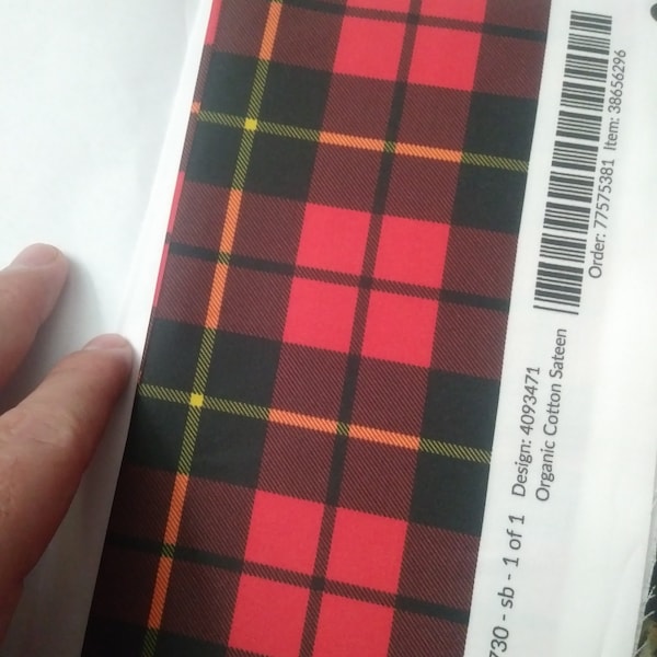 Wallace Fabric - Wallace Clan Tartan (3") by Weavingmajor - Wallace Red ...