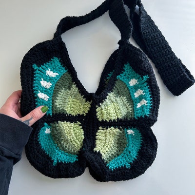 Crochet Butterfly Bag Pattern PDF - Etsy