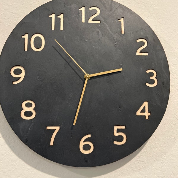 Unique Wall rustic Clock, Round Wall Clock, Eye Catching Stone Wall ...