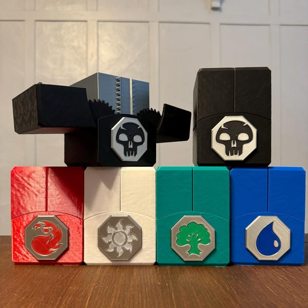 STL Files for 100 Card (commander) Customisable Deck Box With Magnetic ...