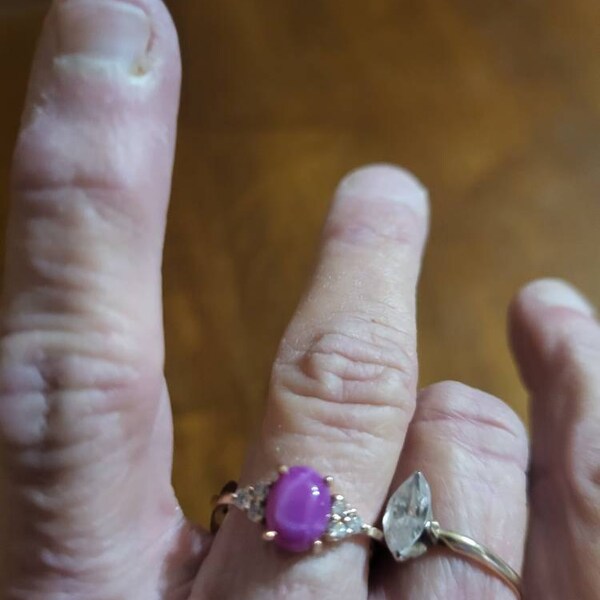 Men's Star Sapphire Silver Ring, Men's Signet Ring, Men's Silver Blue ...