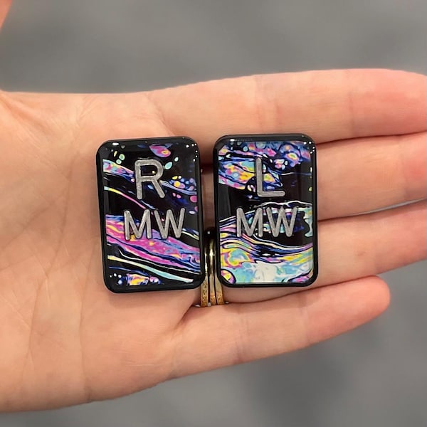 Oil Spill X-ray Markers - Fun Xray Markers With Initials - Abstract X ...