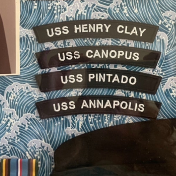 Custom Military Command Shoulder Rockers, Navy Dress Rocker, Navy ...