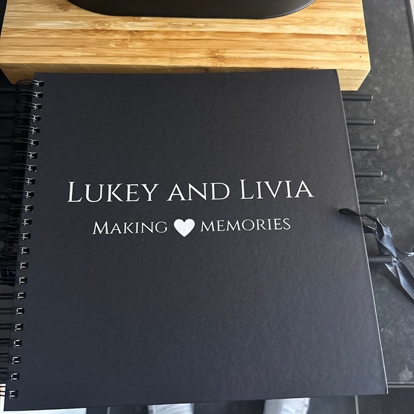 Personalised Couples Scrapbook Album: Anniversary Memory Book, Couples ...