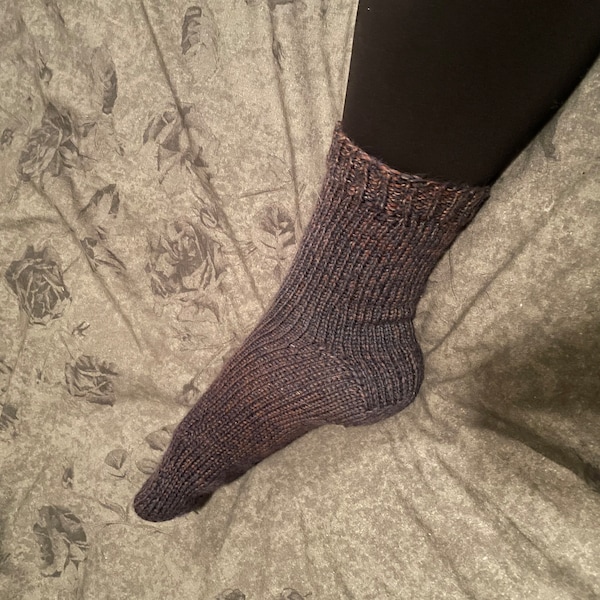 KNITTING PATTERN ⨯ Beginner Socks Knit Pattern ⨯ Cozy Boot Socks ...