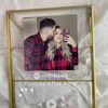 Custom Couple Music Glass Frame, Custom Song Frame Best Friend Song ...