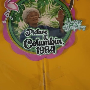 3-D Personalized Stay Golden/ Golden Girls Theme Birthday Cake Topper ...