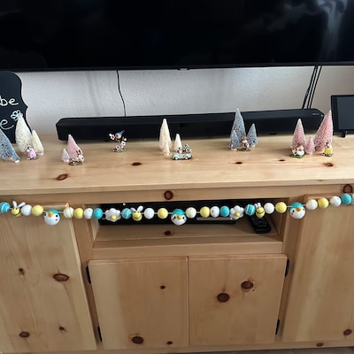 Yellow Pretty Bird Felt Bird Flower Garland Spring - Etsy