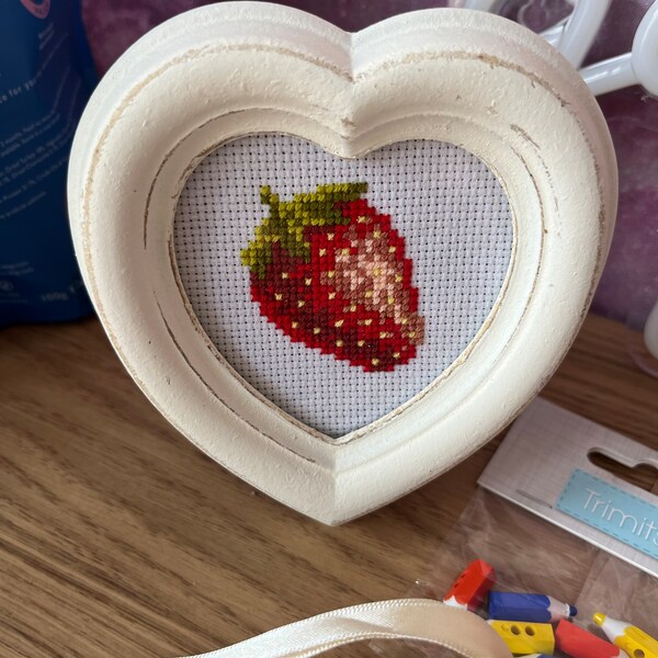 Mini Strawberry Cross Stitch Pattern - Etsy