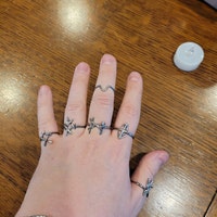 Rune Rings, Set of 6, Sterling Silver Twig Rings - Joanna Szkiela X ...