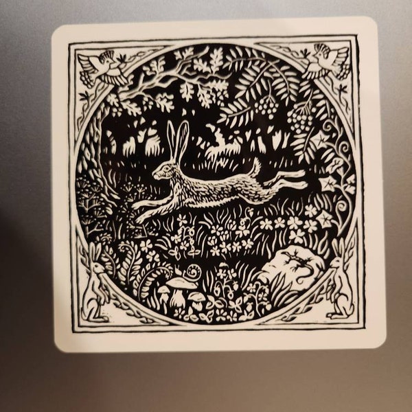 Tree of Life Totem Art. Handmade Linocut Print. - Etsy