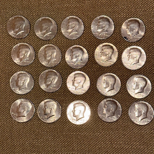 5 Decade SILVER and Bicentennial Washington Quarter Commemorative ...