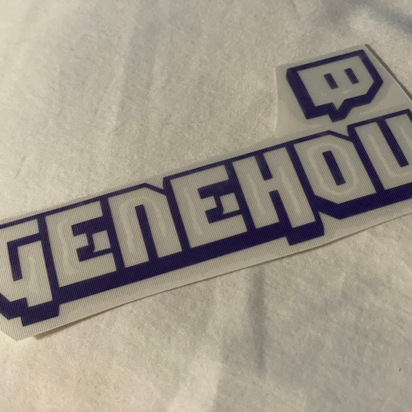 Custom Twitch Name Decal FREE SHIPPING - Etsy