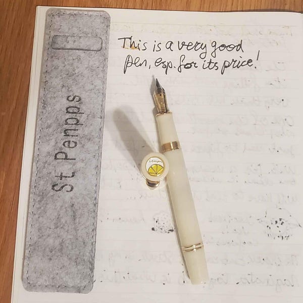 St Penpps Lemon Acrylic Fountain Pen: Calligraphy Practice, Ef/f ...
