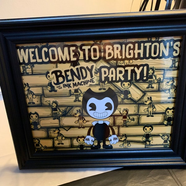 Bendy and the Ink Machine Birthday, Digital-personalized-print Yourself ...