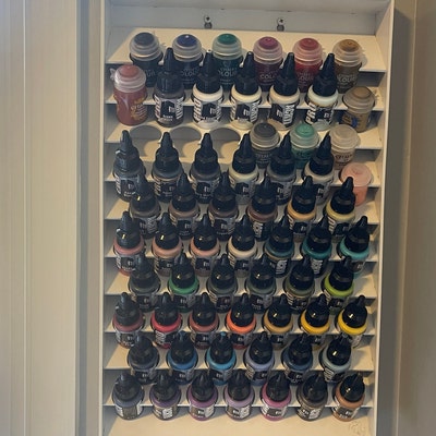 Wall Mounted Hobby Paint Storage Rack Vertical - Etsy