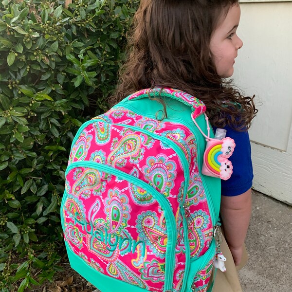 Monogram Backpack, Personalized School Bag, Monogram Girls and Boys ...