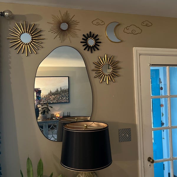 Brass Moon Suncatcher Frame 2.5-inch 65mm Pre-drilled With Three Holes ...