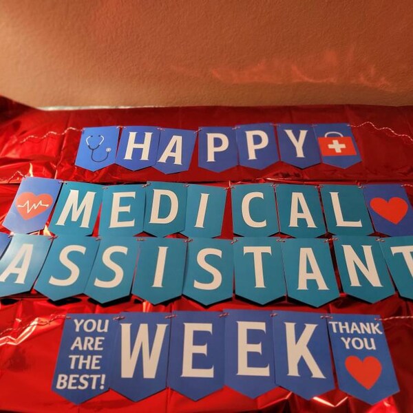 Medical Assistant Day Printable Banner, Happy MA Day Banner, Medical ...