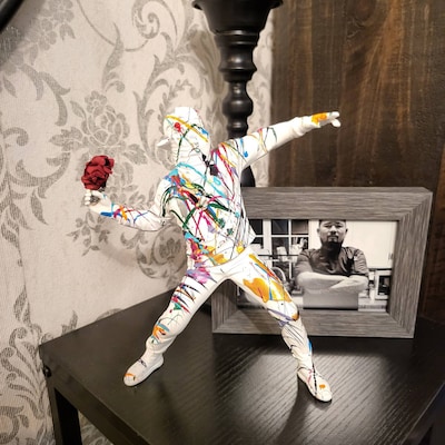 Rage the Flower Thrower Statue Banksy Modern Art Graffiti Artist ...