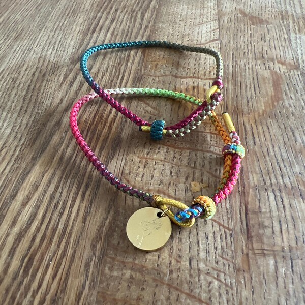 Woven Thin Rainbow String Bracelets Buddhist Tibetan Bracelet Braided ...