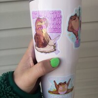 Cursed Bibble Meme Sticker Sheet Bibble Fire Chaotic Meme Ive Got ...