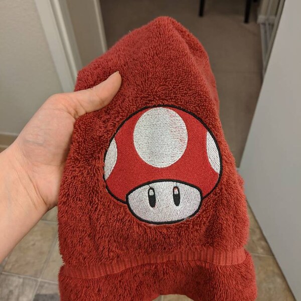Super Mario Nintendo Hand Towels - Etsy