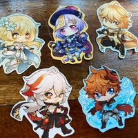 Genshin impact stickers set 1 - Etsy México