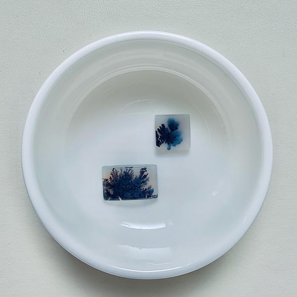 1pc 7-20mm Scenic Agate Cabochon - Free Form Dendritic Landscape ...