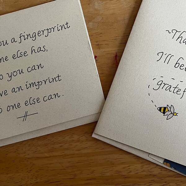 God Gave Fingerprint Message - Inspirational Greeting Card -faith ...