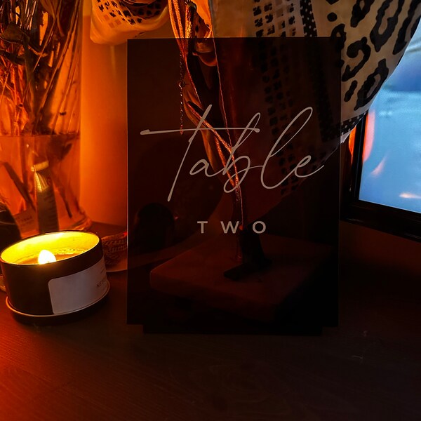 Smokey Black Wedding Table Numbers Wedding Signs Wedding Signage ...
