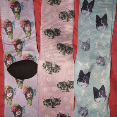Custom Pet Socks, Put Your Cute Dog on Socks, Dog Lovers Gift, Funny ...